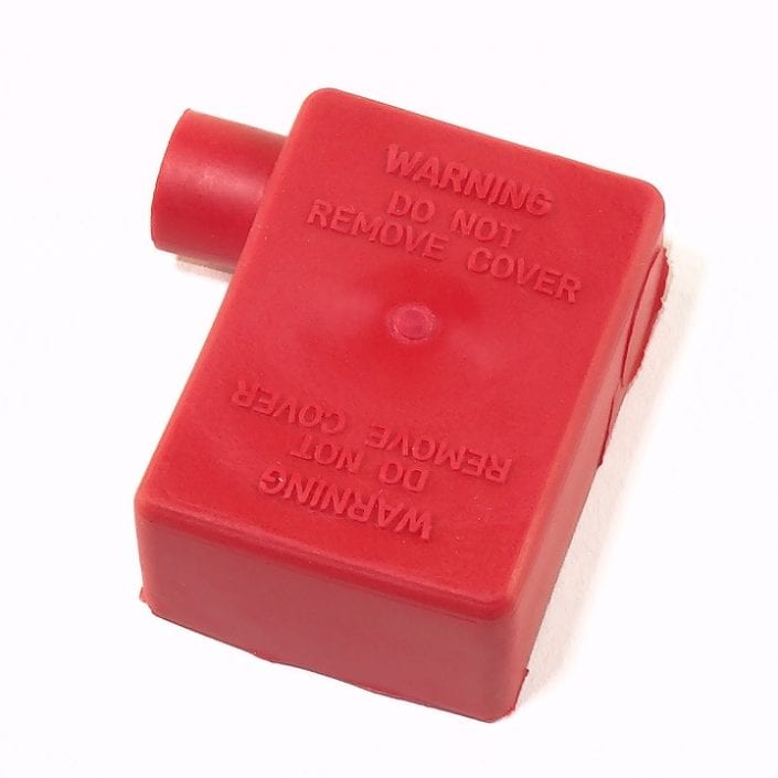 2 Gauge Right Elbow Battery Terminal Boot Cover - Red - The Brillman ...