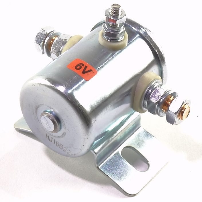 6-Volt Solenoid (Curved Bracket) - The Brillman Company