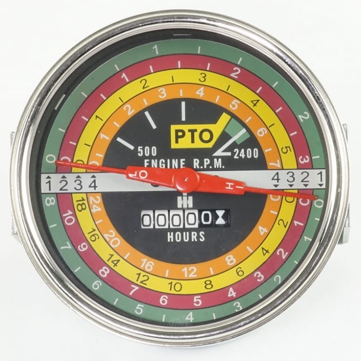 IHC Tachometer for IH 706, 806, 1206, 21206 (Black Face) - The Brillman ...
