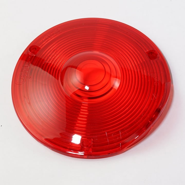 Red Stop Tail Turn Replacement Lens, 4″ – The Brillman Company