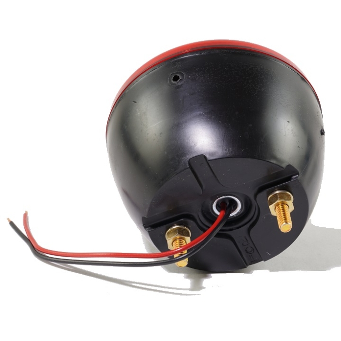 12-Volt Round Red Tail Light Assembly (without License Lamp Window ...
