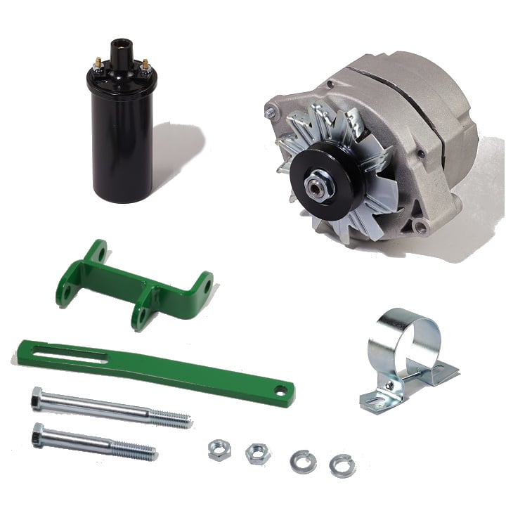 John Deere M, MC, MI, MT, 40, 320, 330, 420, 430 Alternator Conversion Kit - The Brillman Company
